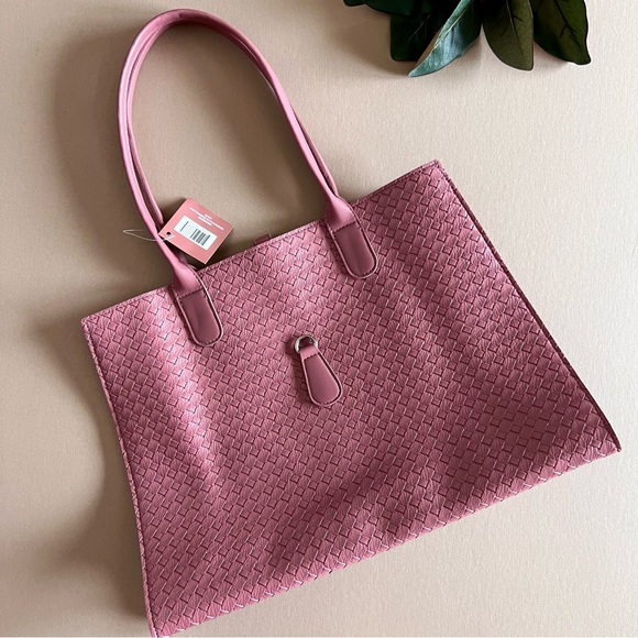 Ulta Beauty | Bags | Blush Pink Vegan Leather Tote Bag | Poshmark